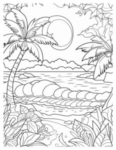Ocean Coloring Page: Dive into Underwater Creativity