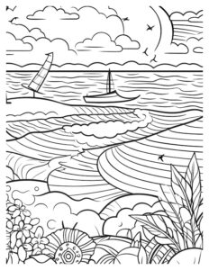 Ocean Coloring Page: Dive into Underwater Creativity