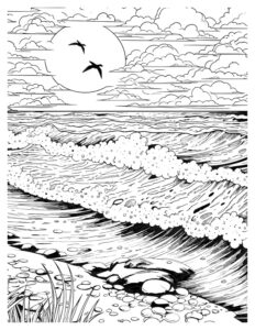 Ocean Coloring Page: Dive into Underwater Creativity