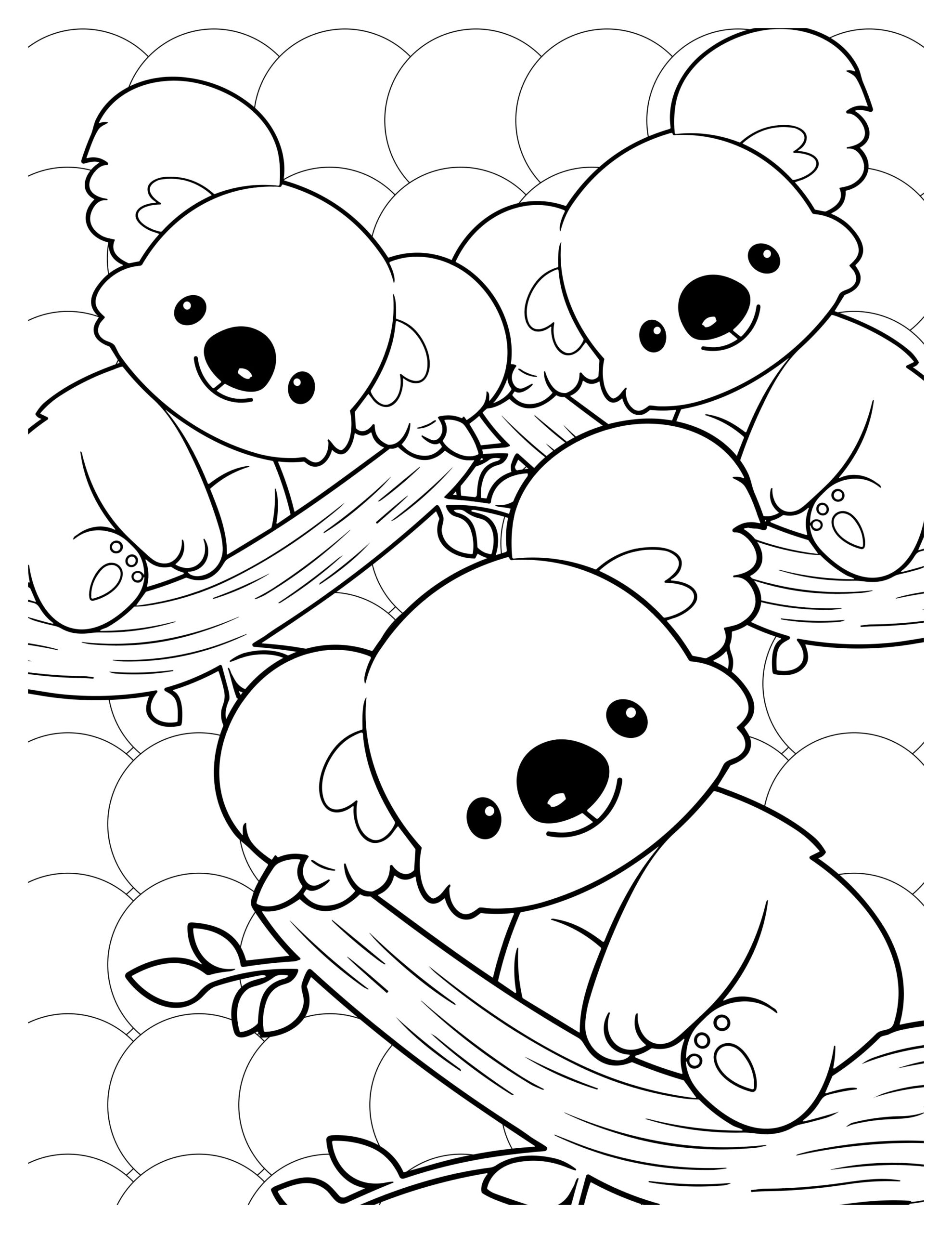 Koala Haven Coloring Pages: Adorable Printable Designs For Kids