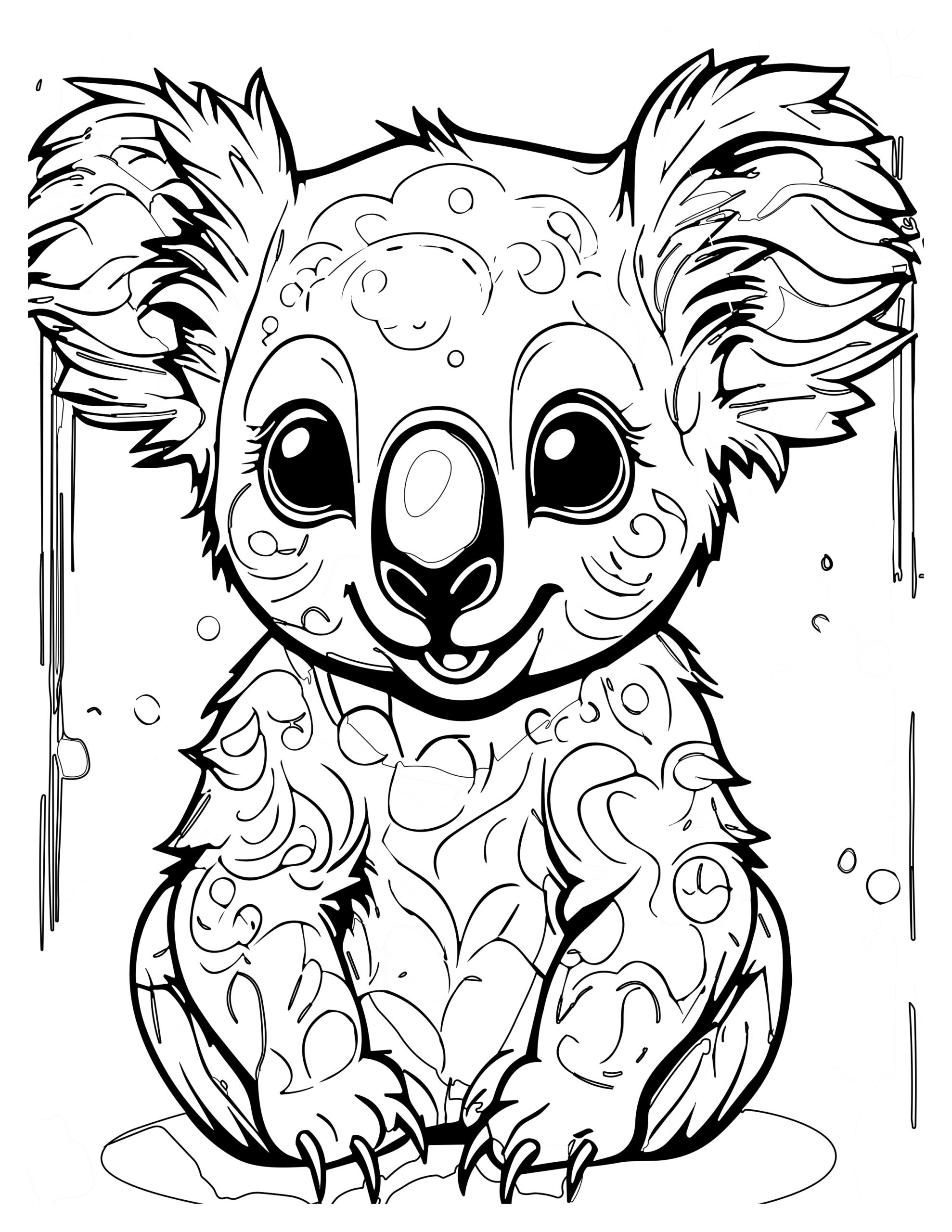 Koala Haven Coloring Pages: Adorable Printable Designs For Kids