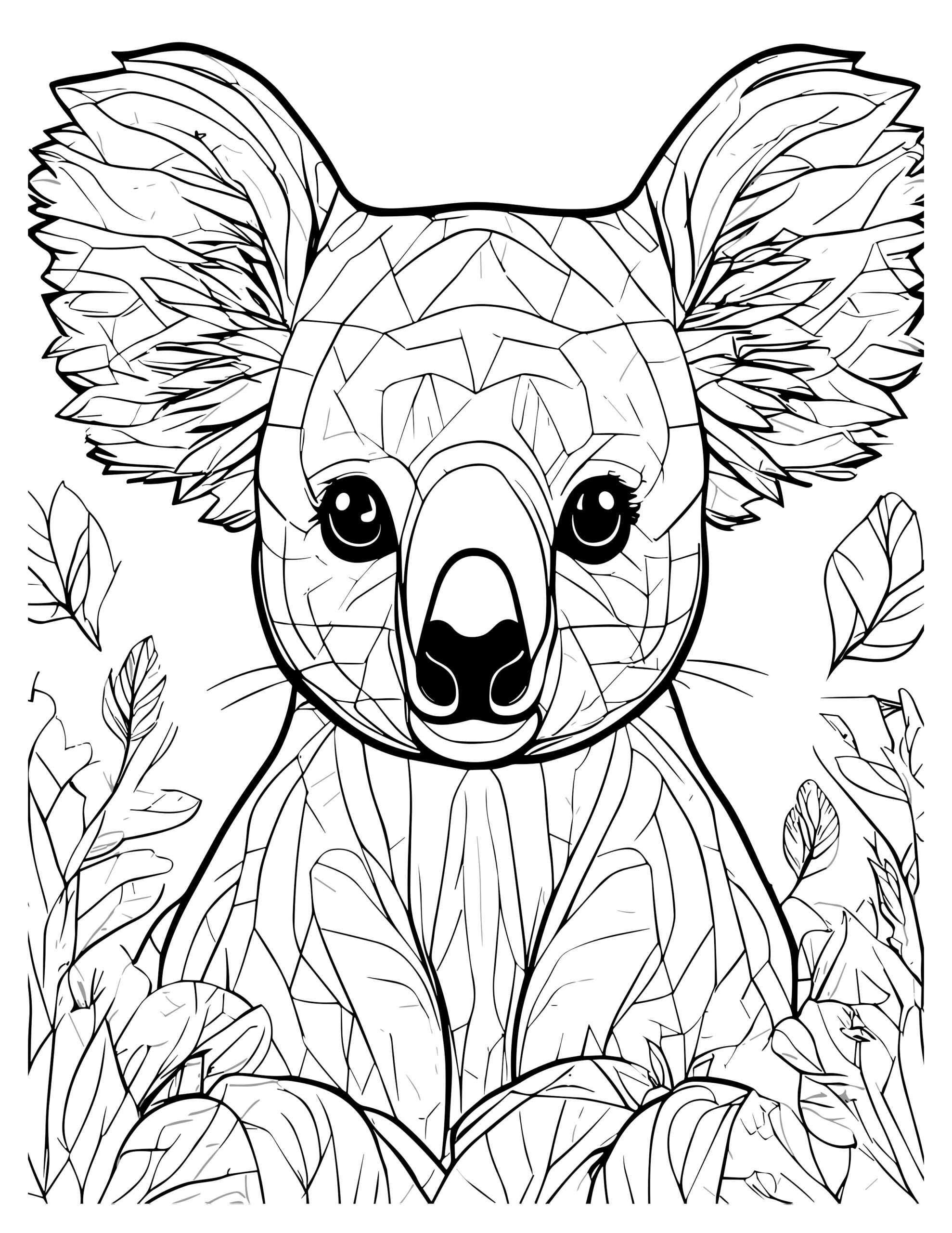 Koala Haven Coloring Pages: Adorable Printable Designs For Kids