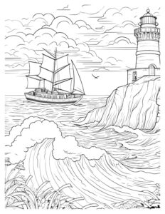 Ocean Coloring Page: Dive into Underwater Creativity