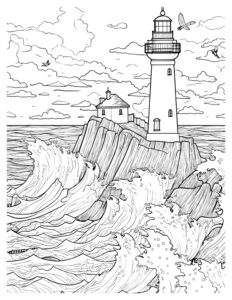 Ocean Coloring Page: Dive into Underwater Creativity