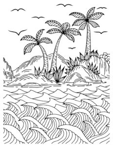 Ocean Coloring Page: Dive into Underwater Creativity