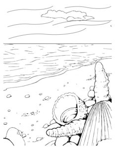 Ocean Coloring Page: Dive into Underwater Creativity