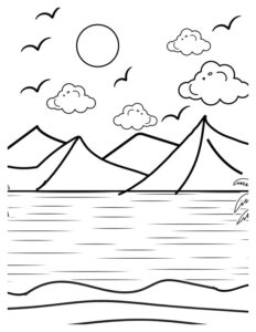 Ocean Coloring Page: Dive into Underwater Creativity