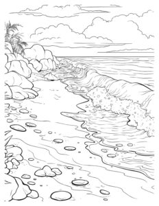 Ocean Coloring Page: Dive into Underwater Creativity