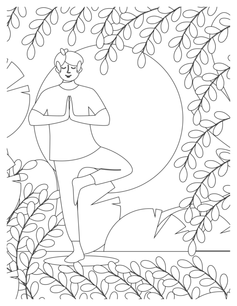 Yoga Coloring Pages | Calm Your Mind