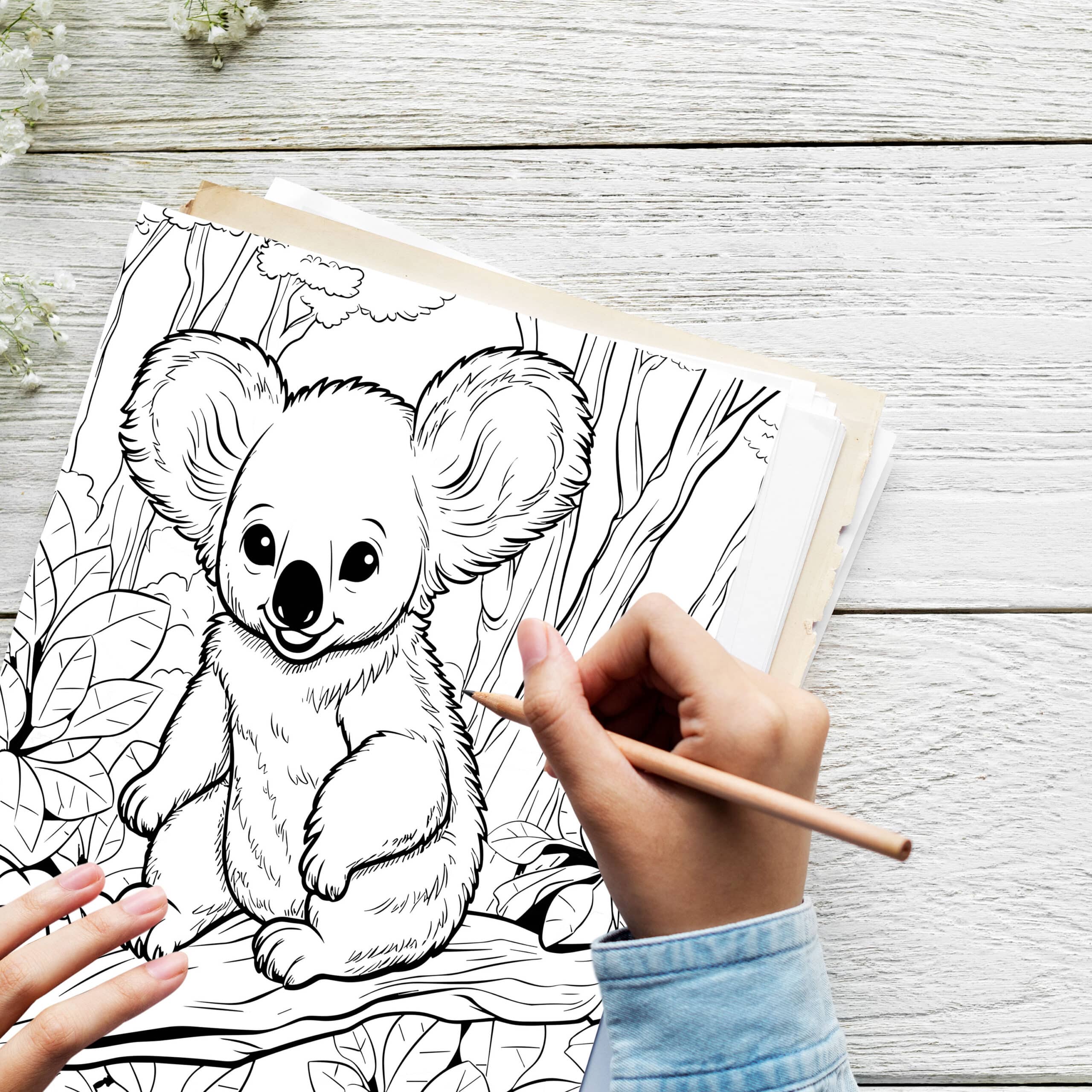 Koala Haven Coloring Pages: Adorable Printable Designs For Kids