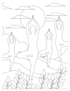 Yoga Coloring Pages | Calm Your Mind