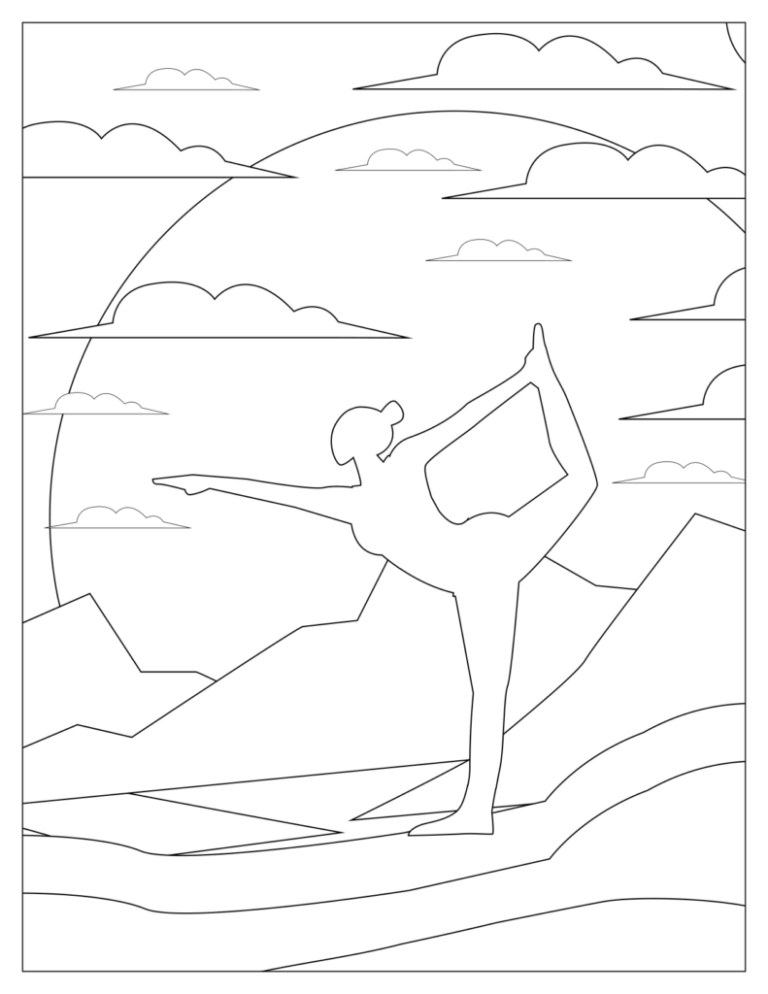 Yoga Coloring Pages | Calm Your Mind