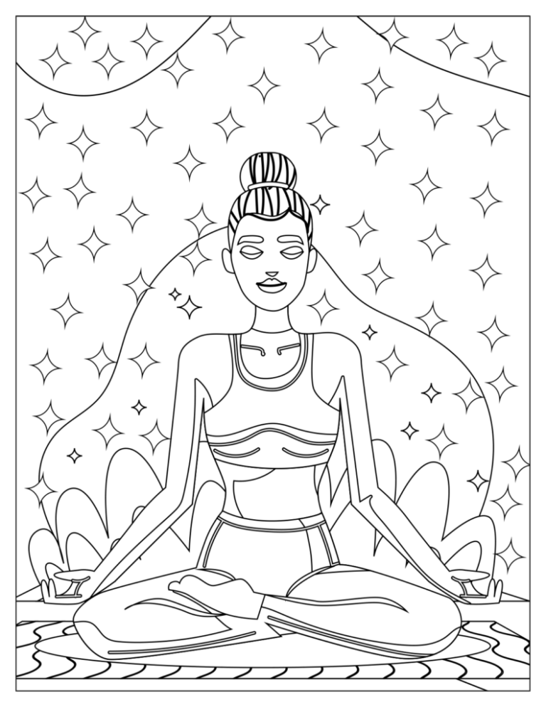 Yoga Coloring Pages | Calm Your Mind