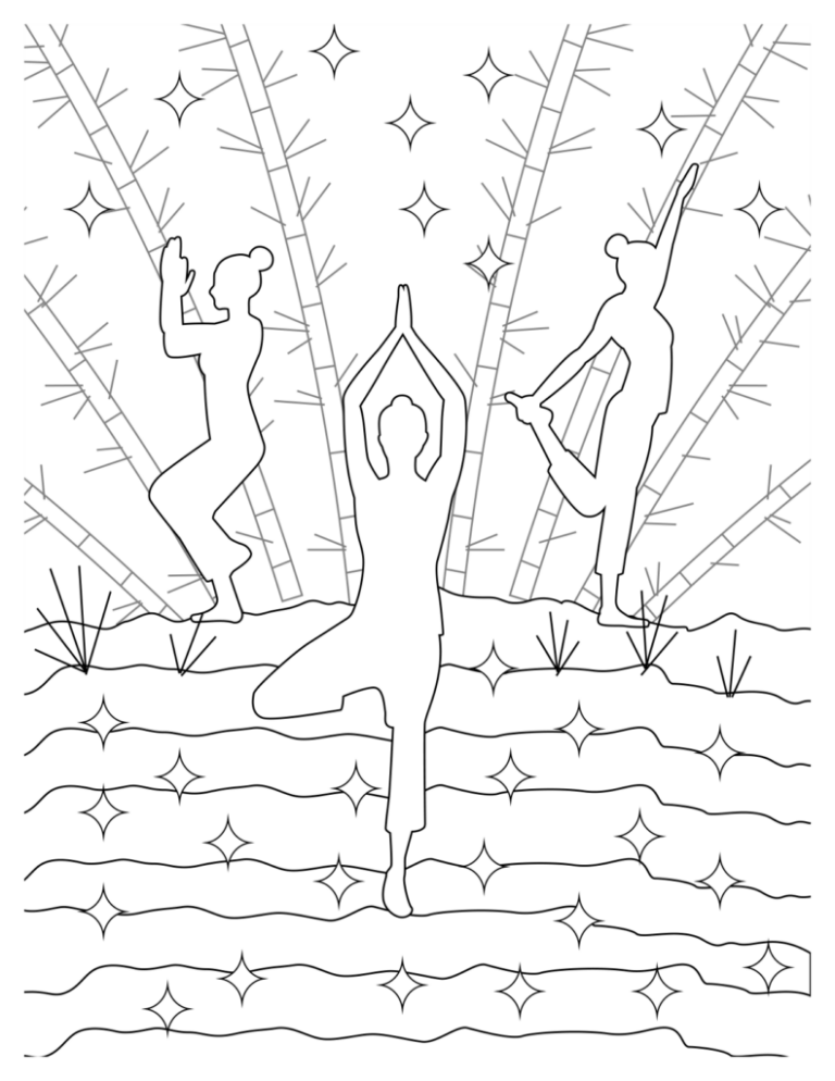 Yoga Coloring Pages | Calm Your Mind