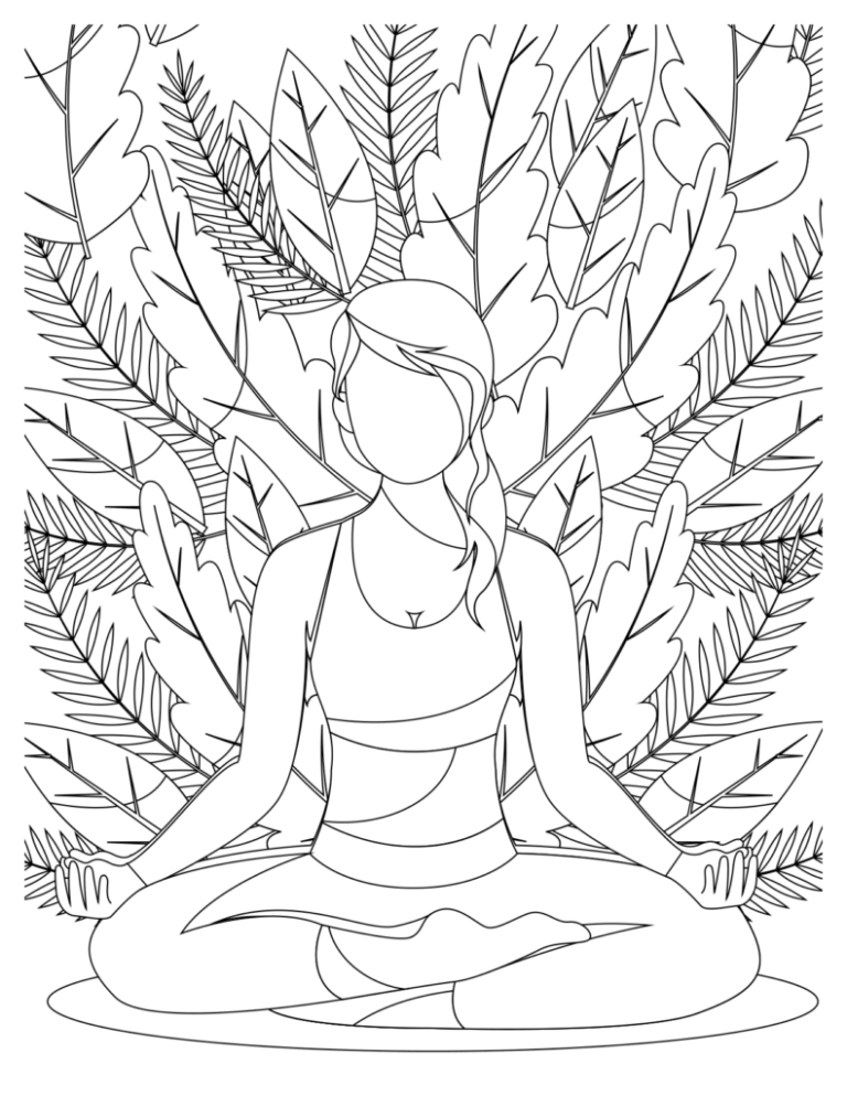 Yoga Coloring Pages | Calm Your Mind