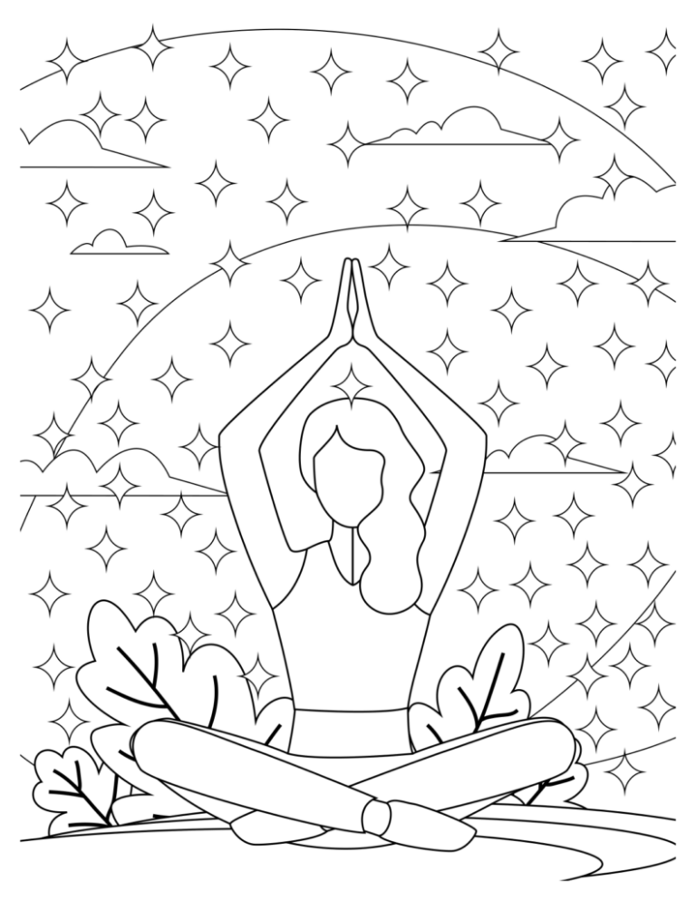 Yoga Coloring Pages | Calm Your Mind