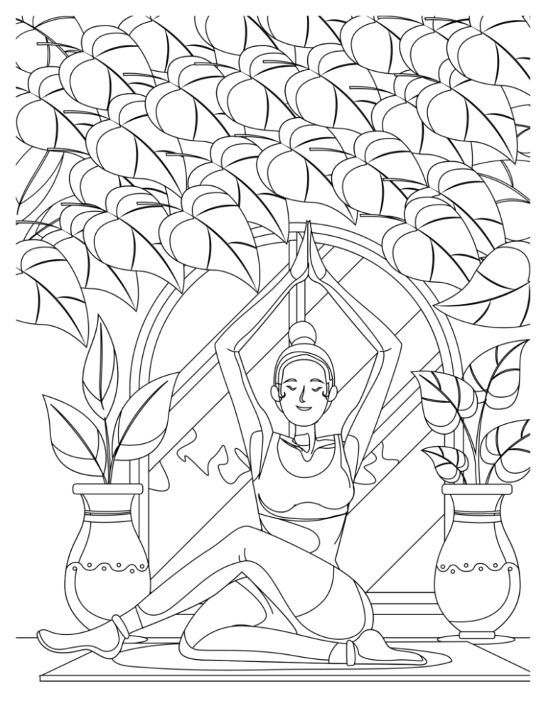 Yoga Coloring Pages | Calm Your Mind