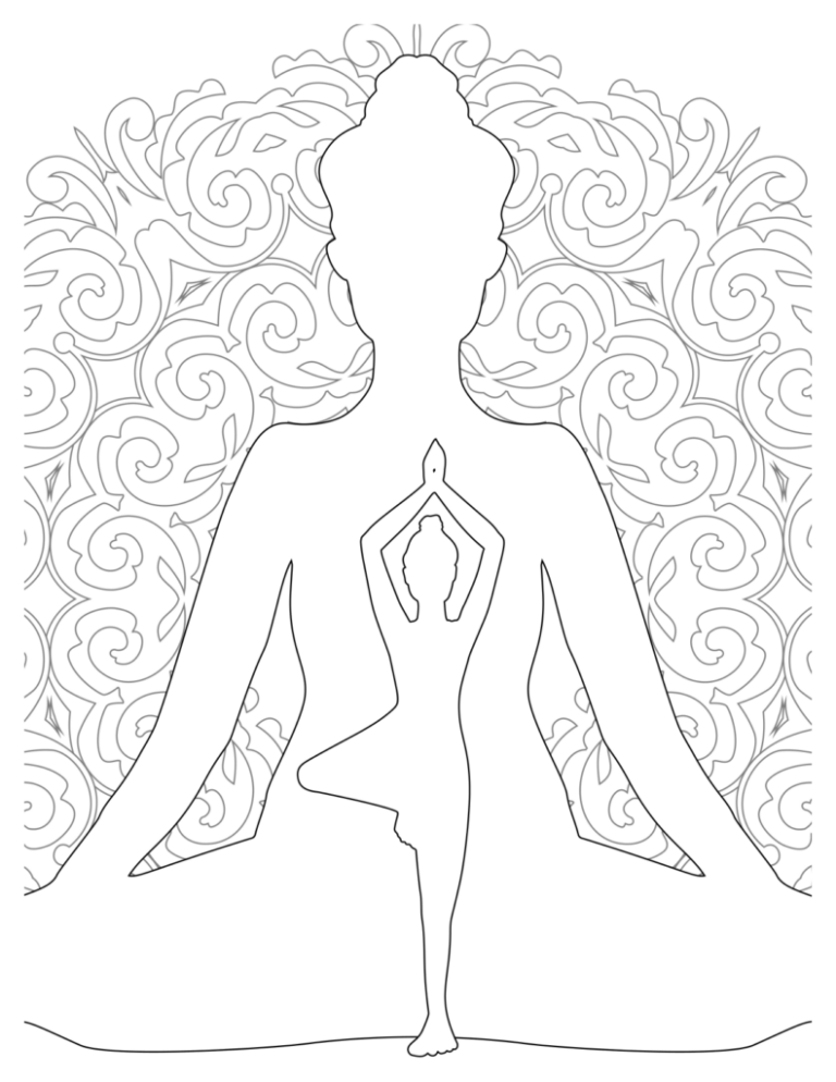 Yoga Coloring Pages | Calm Your Mind