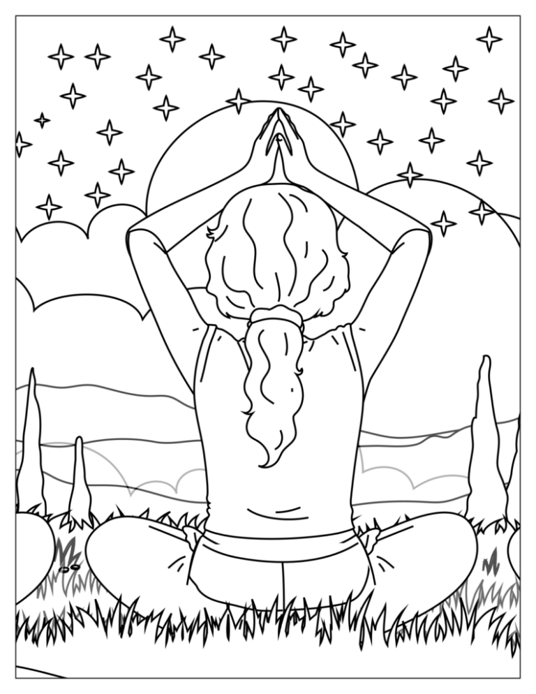 Yoga Coloring Pages | Calm Your Mind
