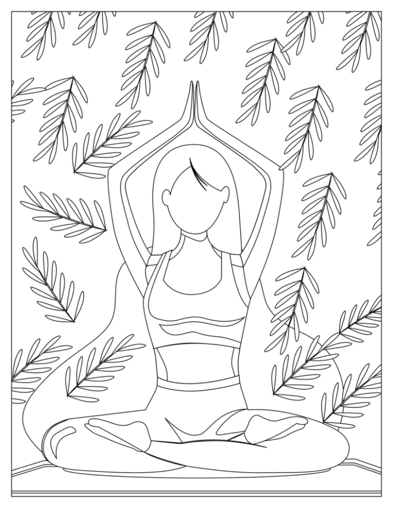 Yoga Coloring Pages | Calm Your Mind