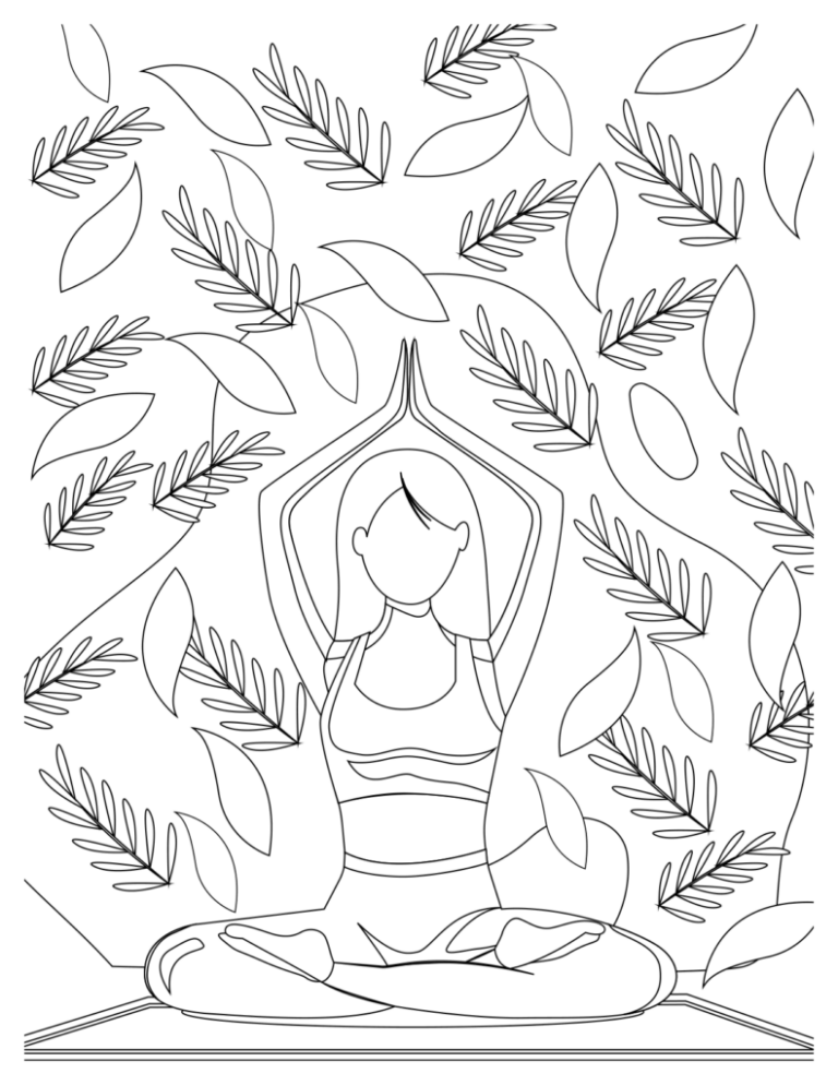 Yoga Coloring Pages | Calm Your Mind