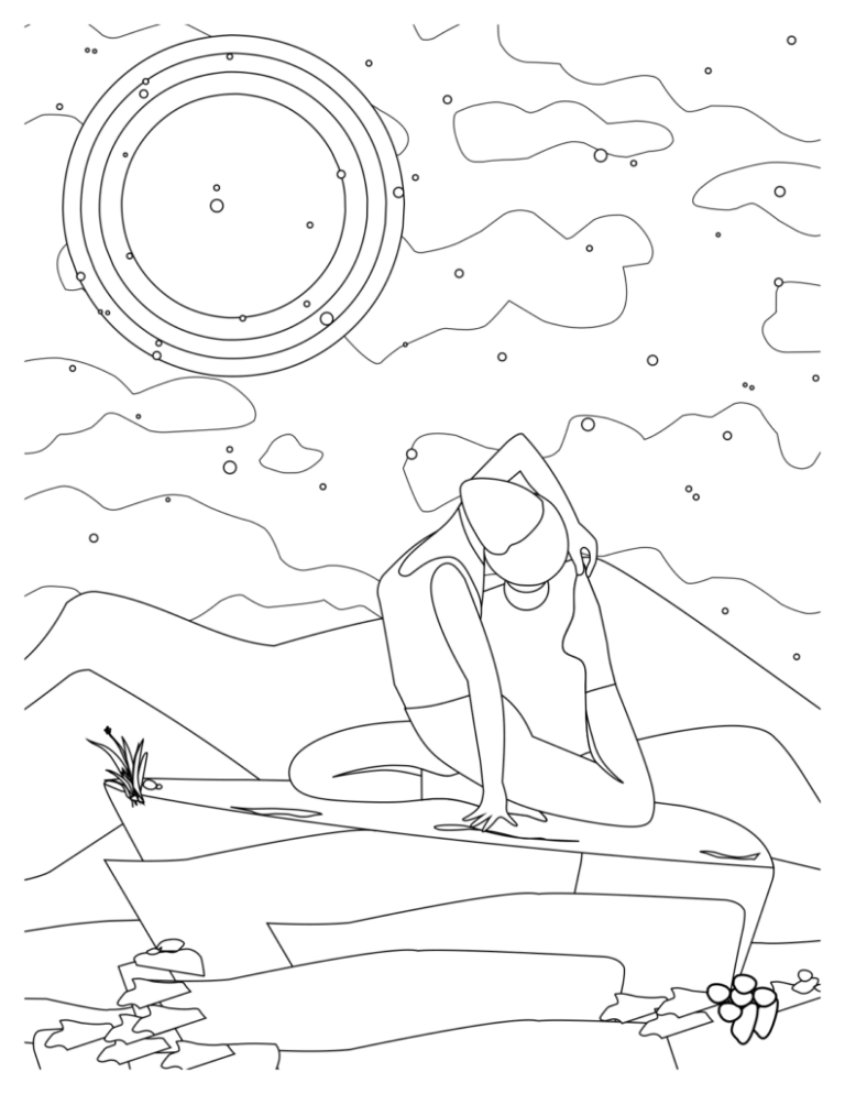 Yoga Coloring Pages | Calm Your Mind