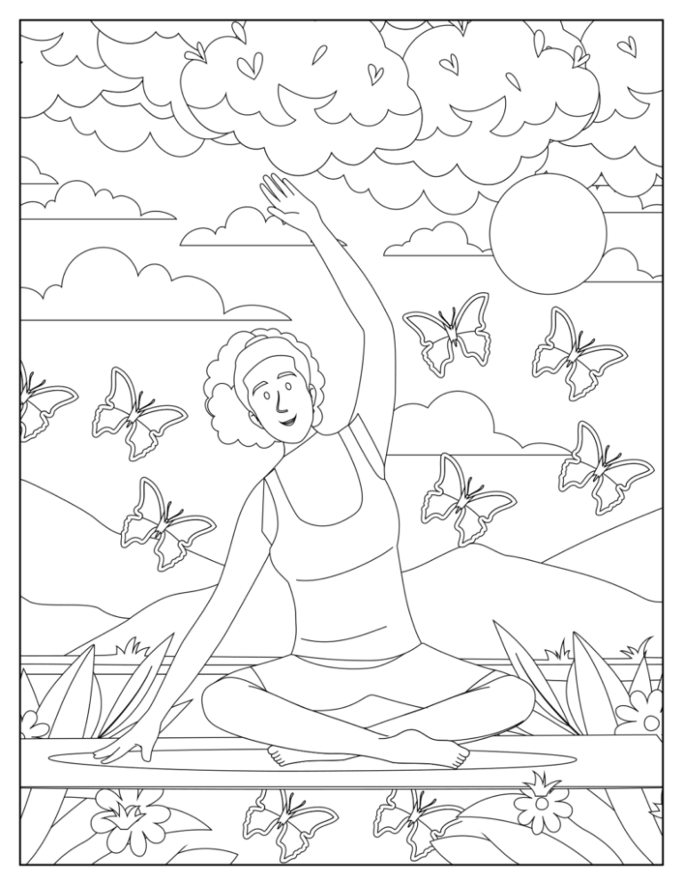 Yoga Coloring Pages | Calm Your Mind