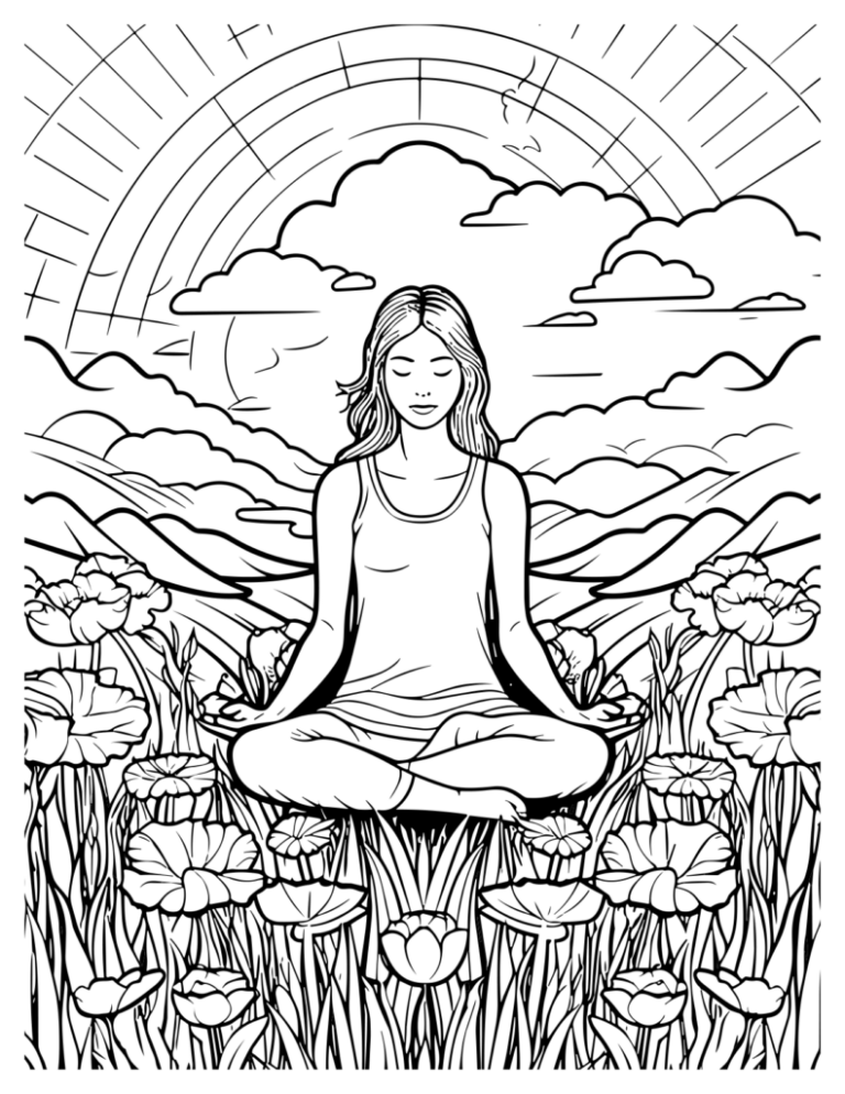 Yoga Coloring Pages | Calm Your Mind