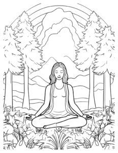 Yoga Coloring Pages | Calm Your Mind