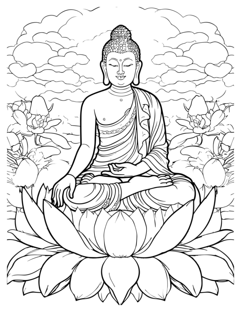 Yoga Coloring Pages | Calm Your Mind