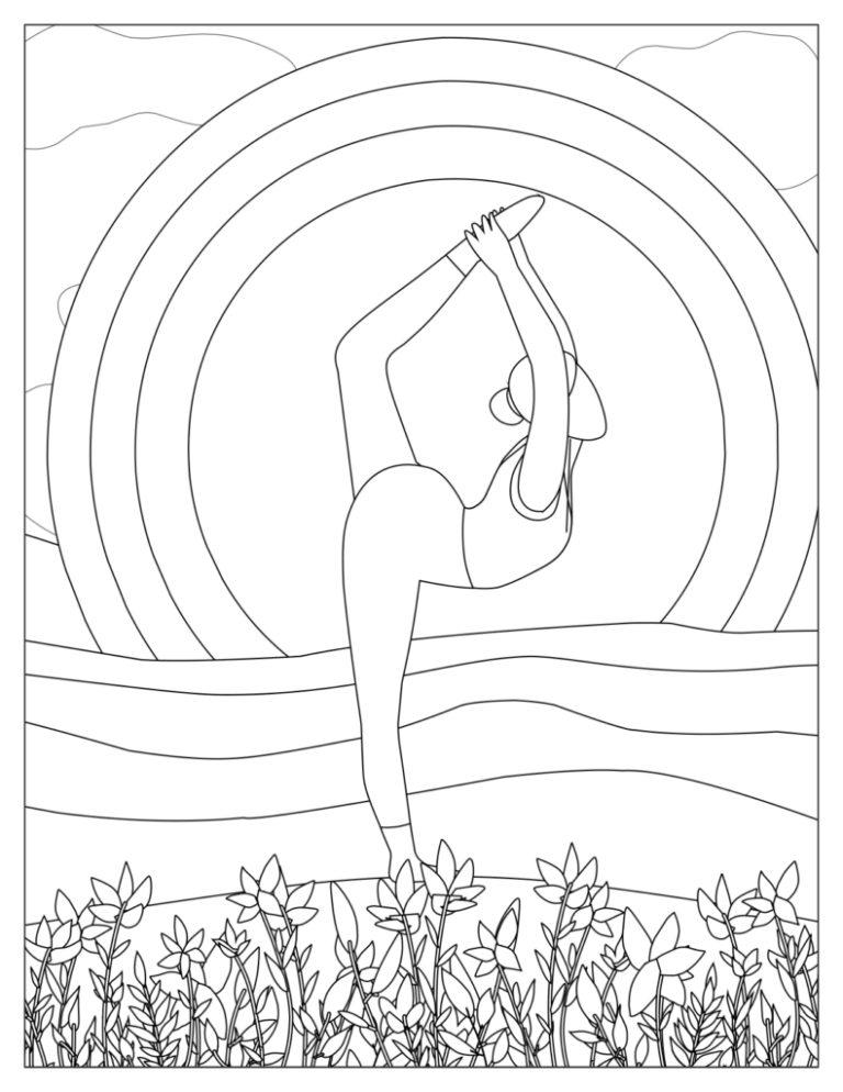 Yoga Coloring Pages | Calm Your Mind