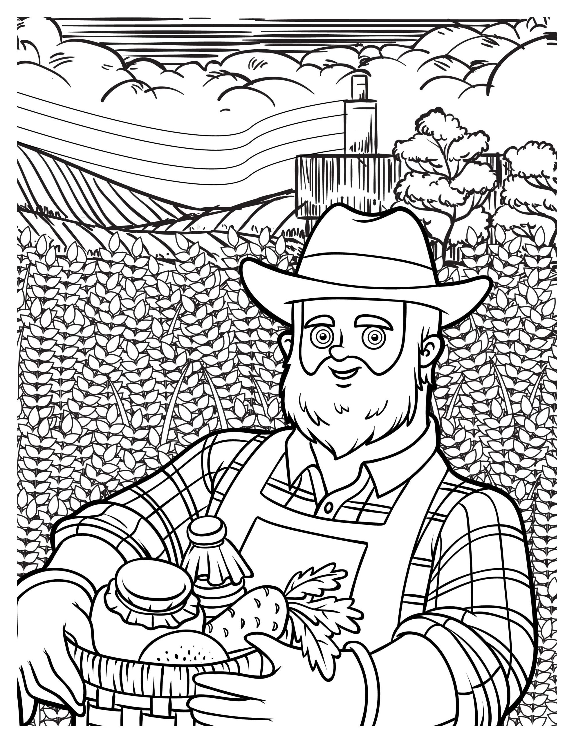 Hardworking Farmer Coloring Pages: Agricultural Adventures