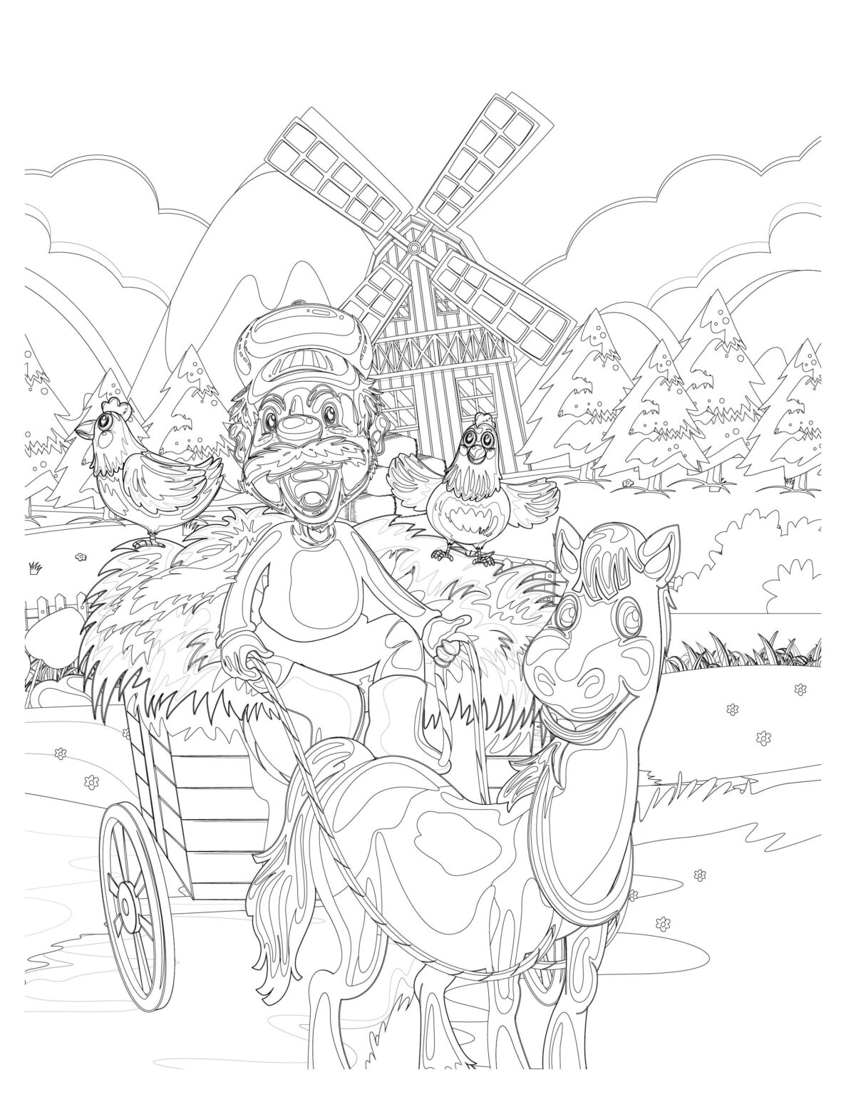 Hardworking Farmer Coloring Pages: Agricultural Adventures