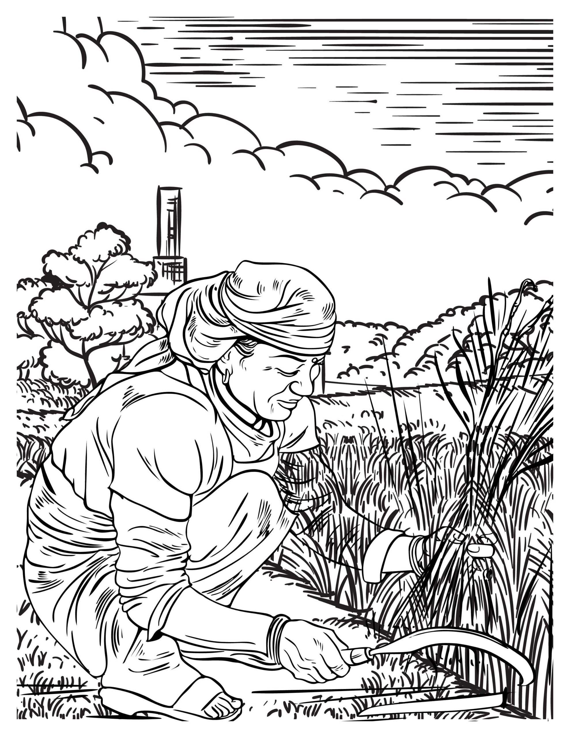 Hardworking Farmer Coloring Pages: Agricultural Adventures