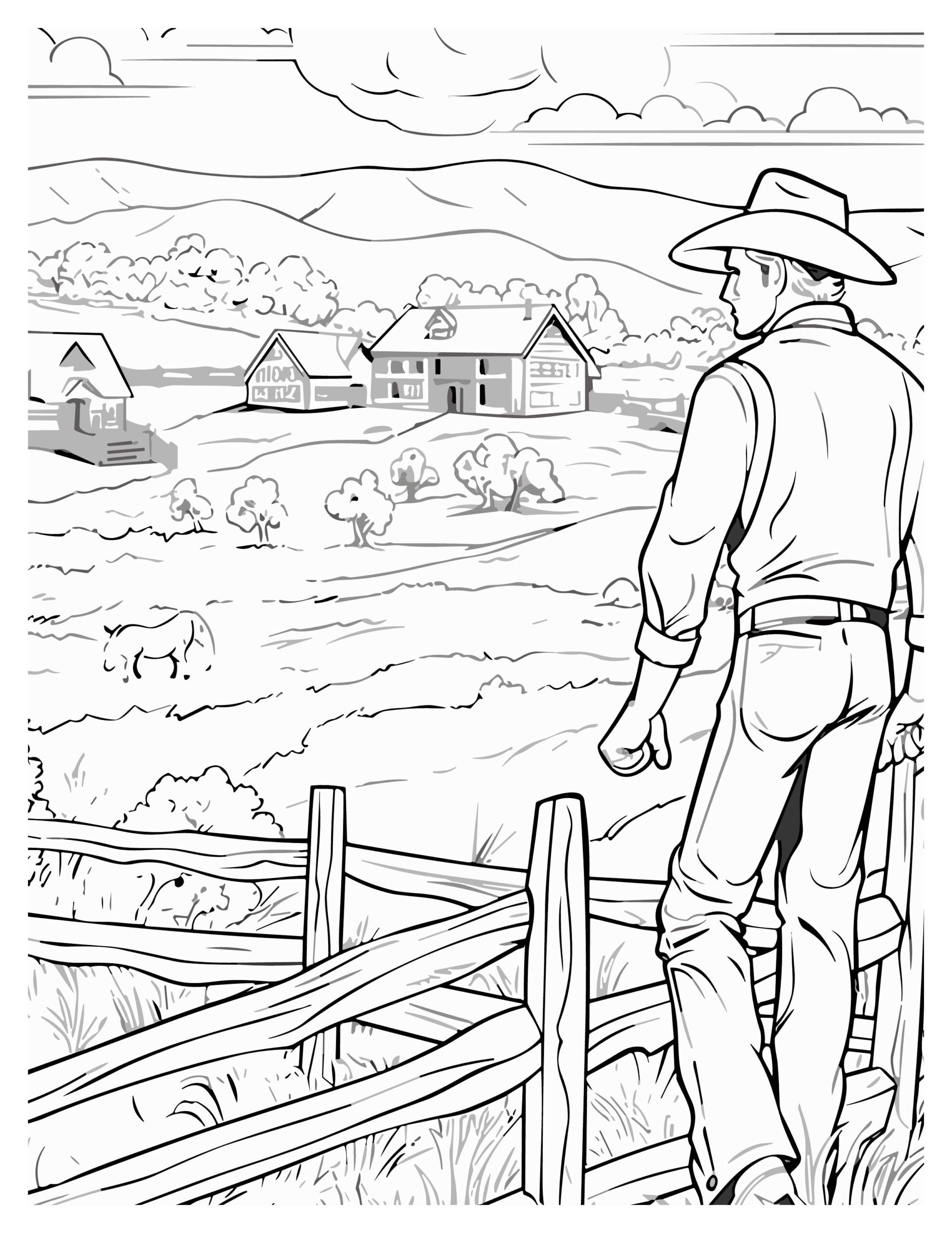 Hardworking Farmer Coloring Pages: Agricultural Adventures