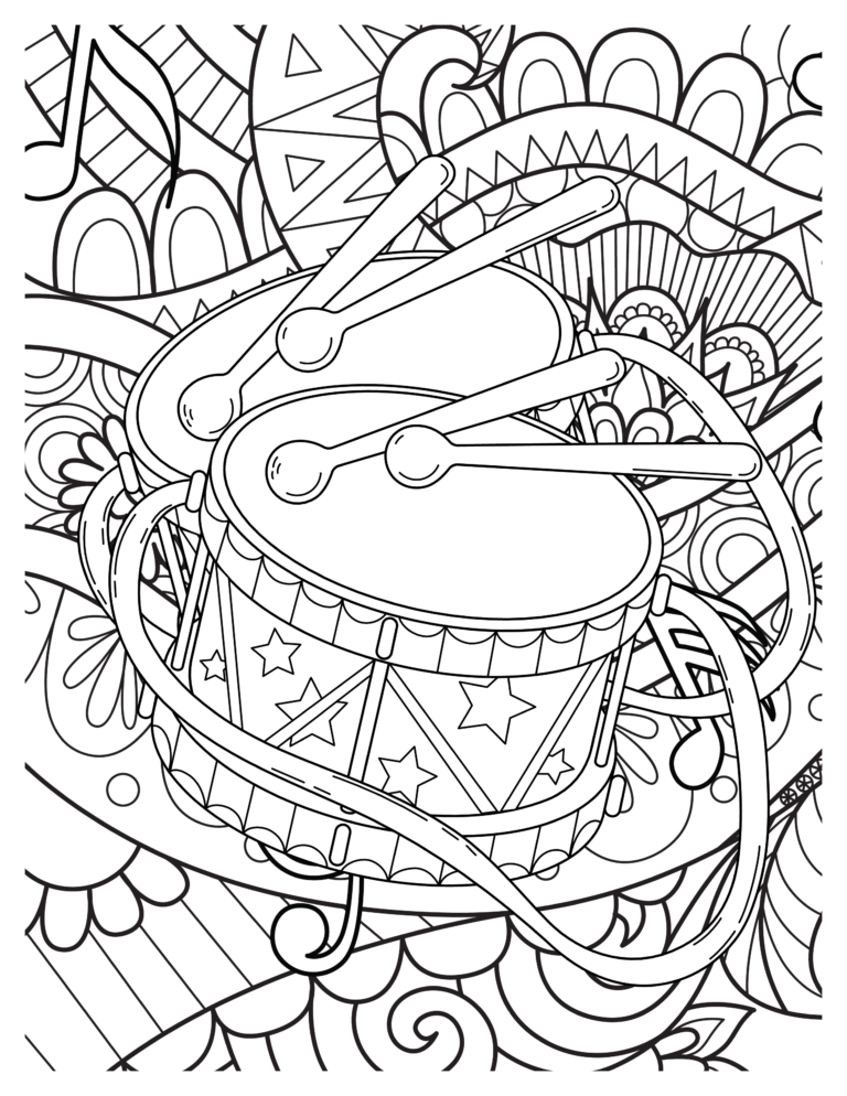 Musical Instrument Coloring Pages | Engaging Activities
