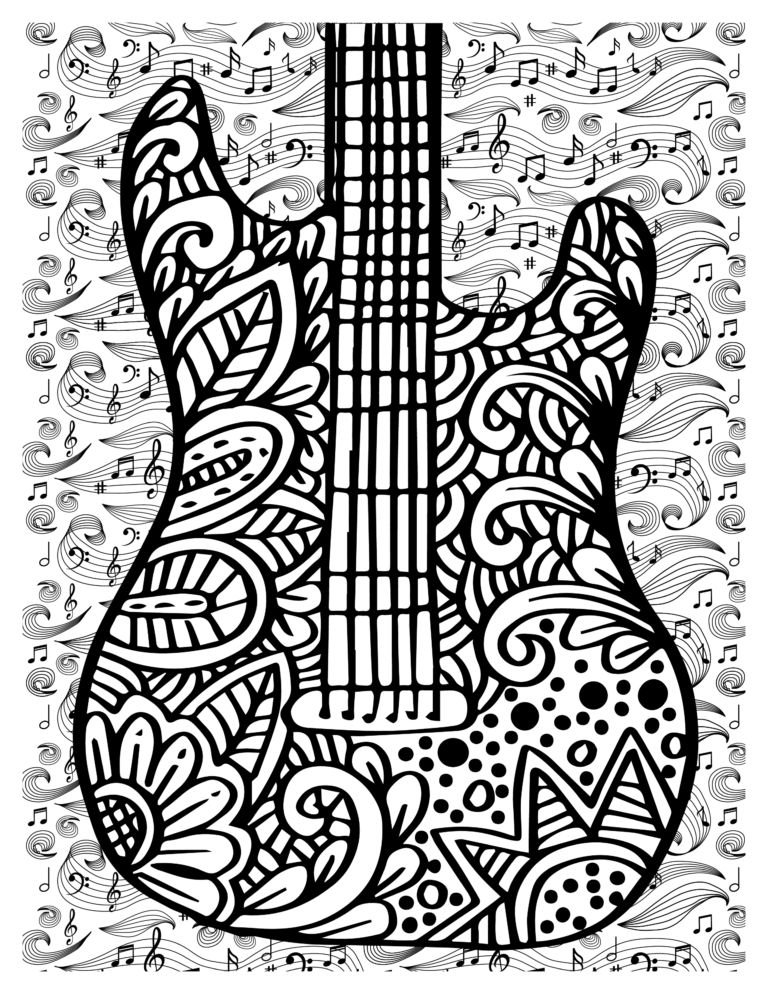 Musical Instrument Coloring Pages | Engaging Activities