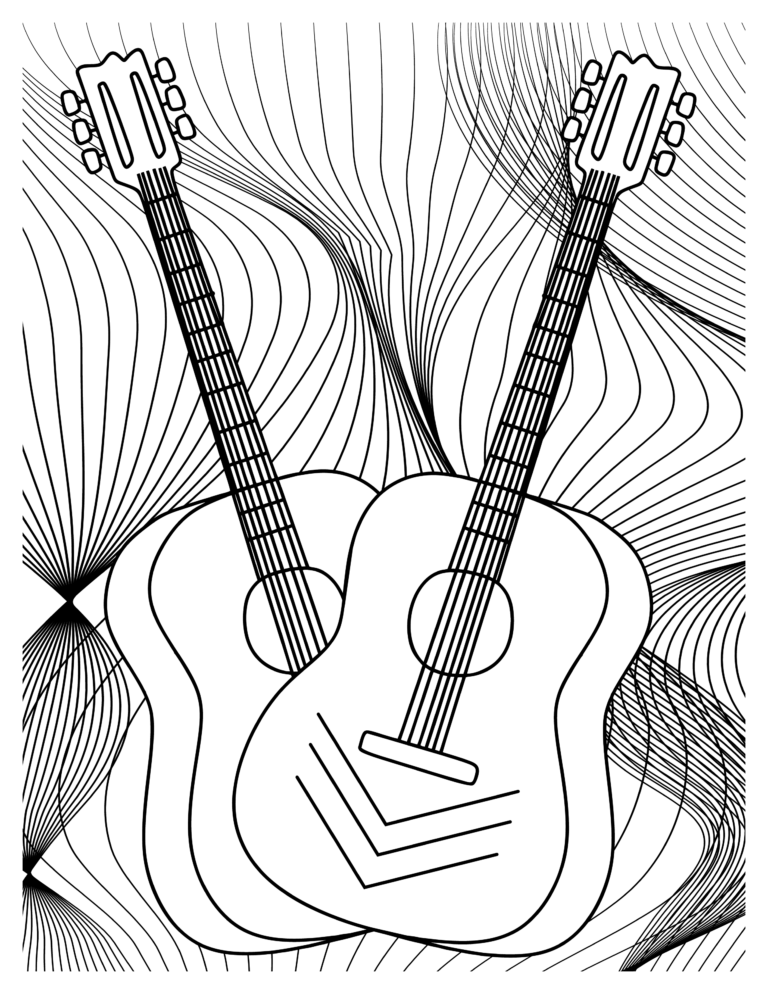 Musical Instrument Coloring Pages | Engaging Activities