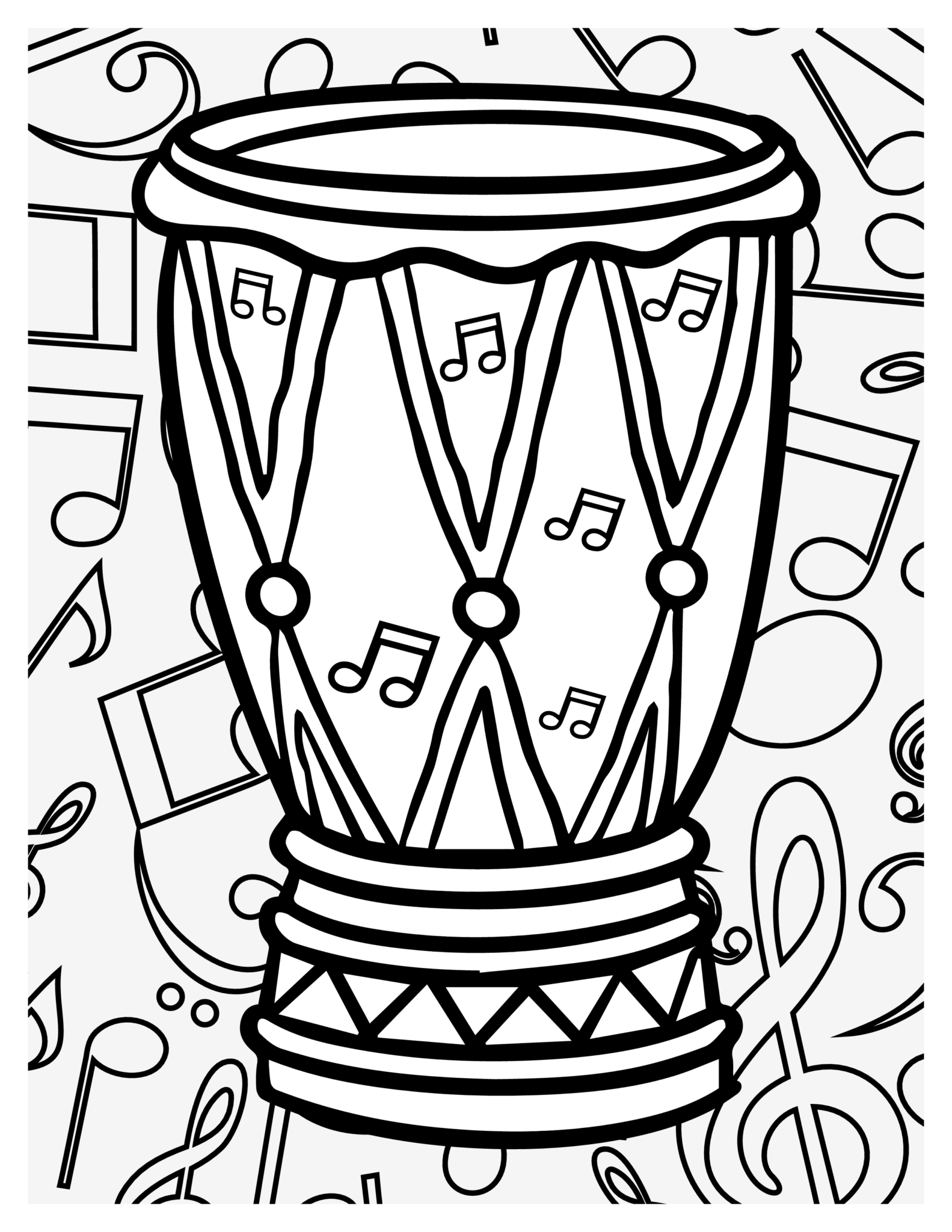 Musical Instrument Coloring Pages | Engaging Activities