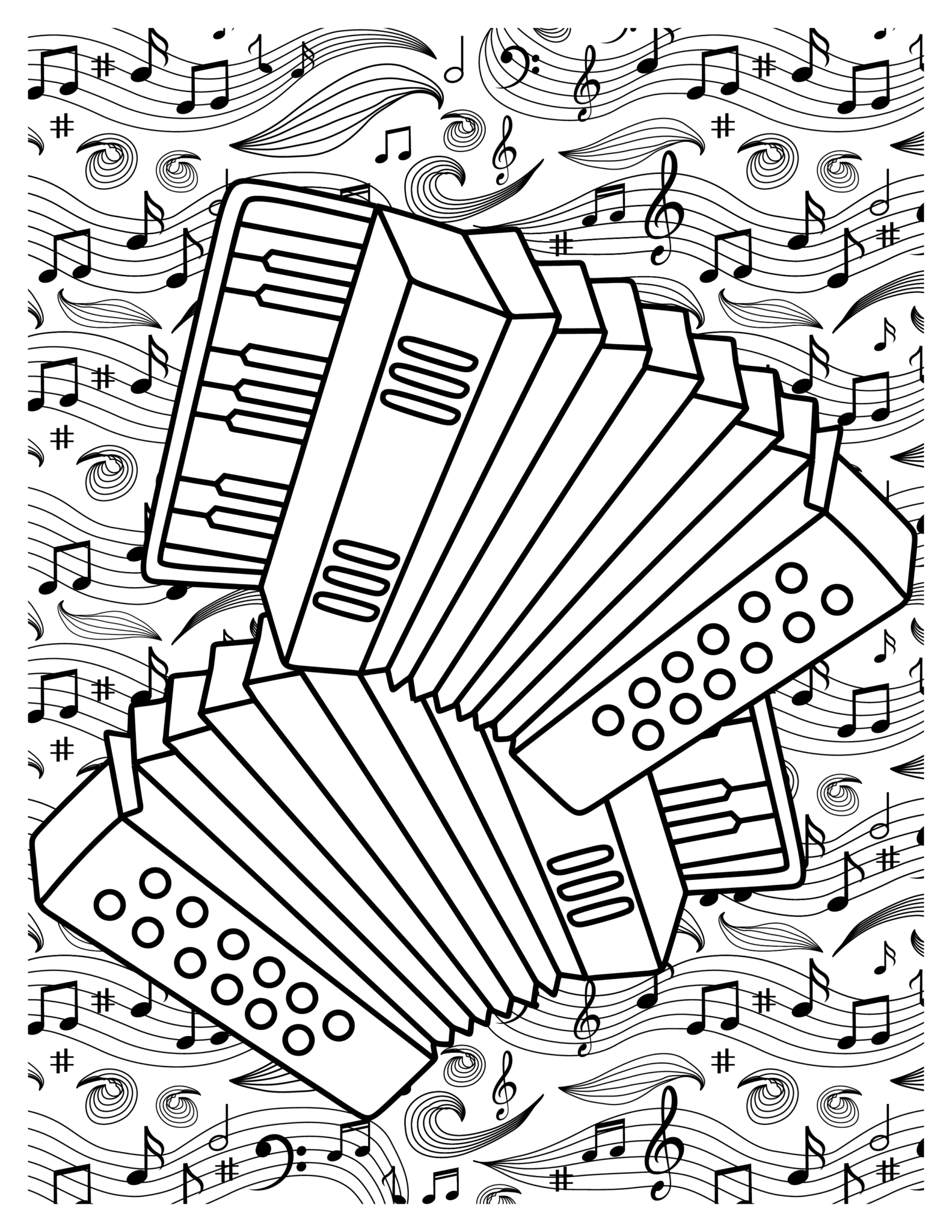 Instrument Coloring Pages