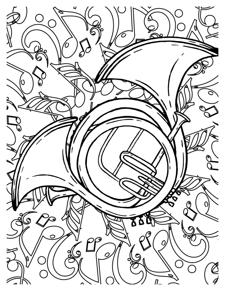 Musical Instrument Coloring Pages | Engaging Activities