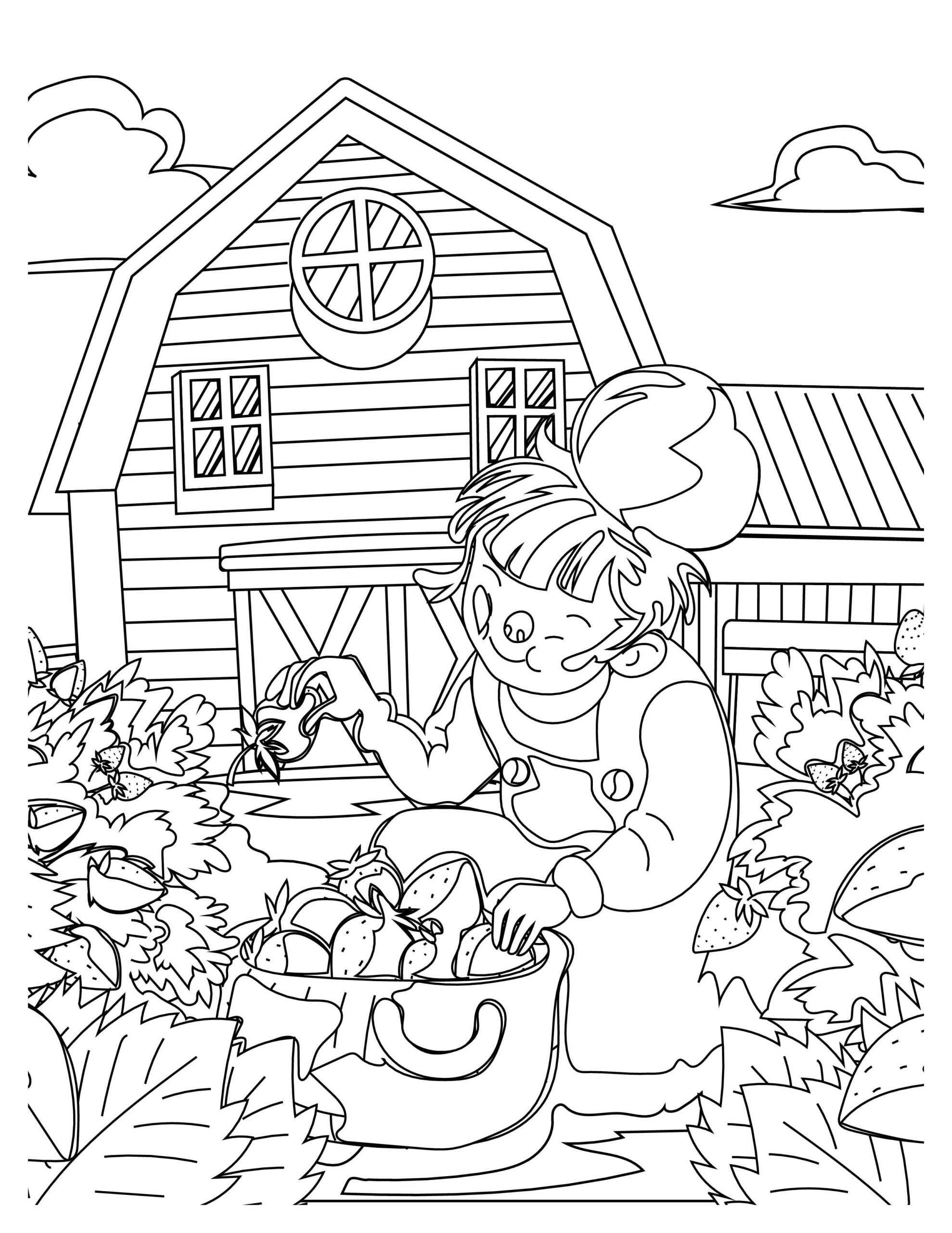 Hardworking Farmer Coloring Pages: Agricultural Adventures