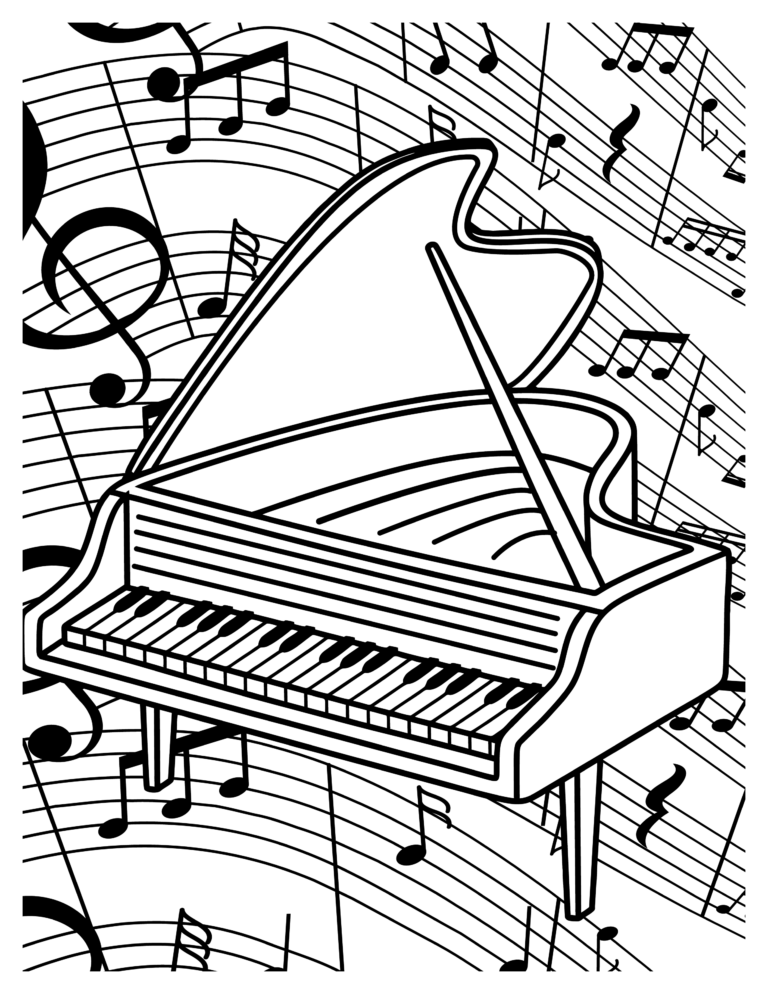 Musical Instrument Coloring Pages | Engaging Activities