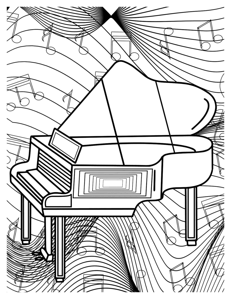 Musical Instrument Coloring Pages | Engaging Activities