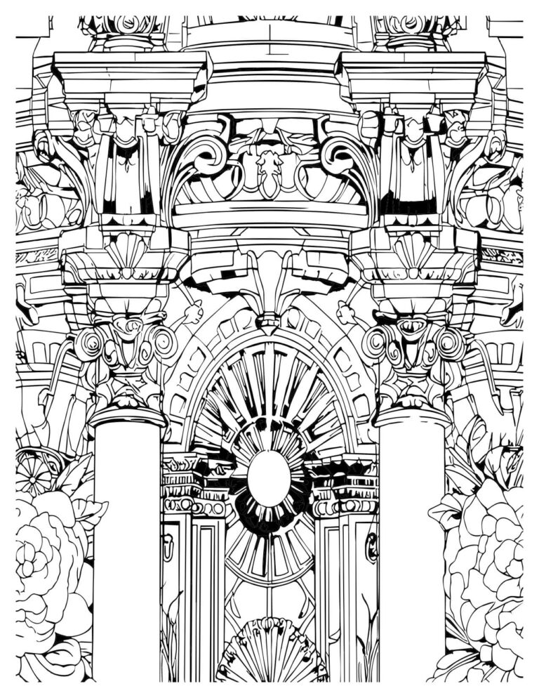 Victorian Coloring Pages | Printable For Kids And Adults