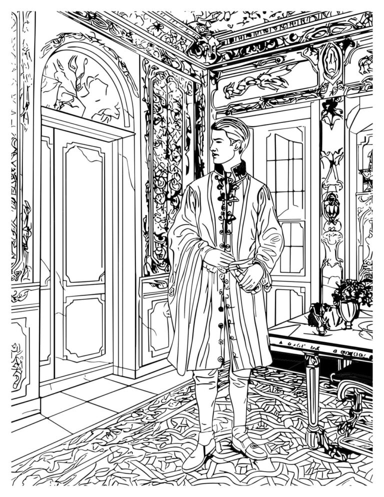 Victorian Coloring Pages | Printable For Kids And Adults
