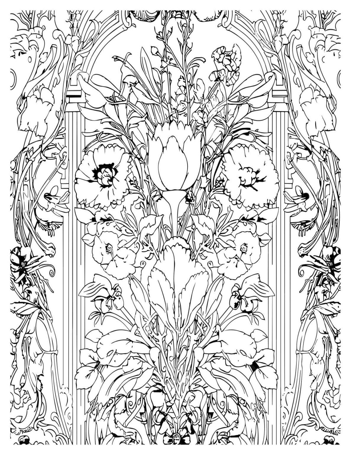 Victorian Coloring Pages | Printable For Kids And Adults