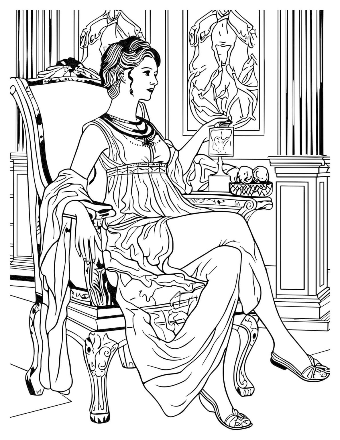 Victorian Coloring Pages | Printable For Kids And Adults