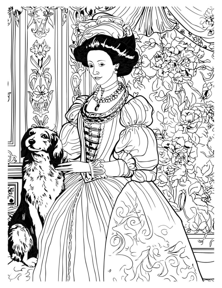 Victorian Coloring Pages | Printable For Kids And Adults