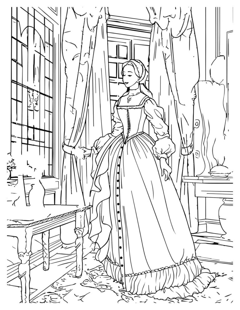 Victorian Coloring Pages | Printable For Kids And Adults
